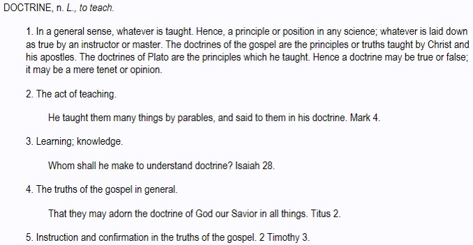 Doctrine Bible Verses | True Words Baptist Church